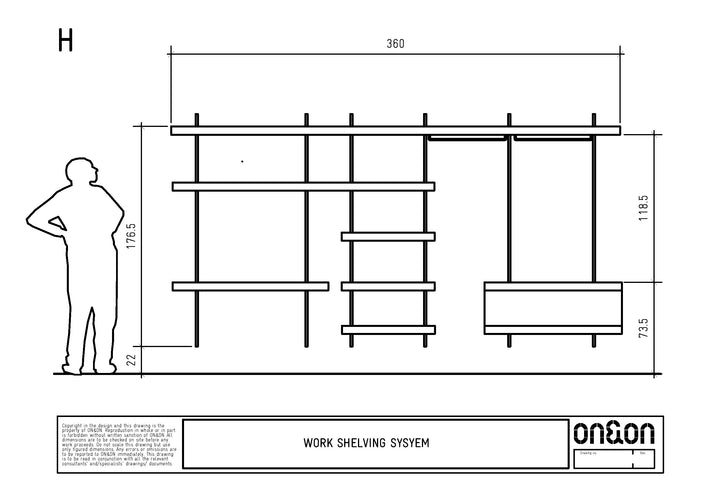 ON&ON Work System and Wardrobe Space | Wall Mounted